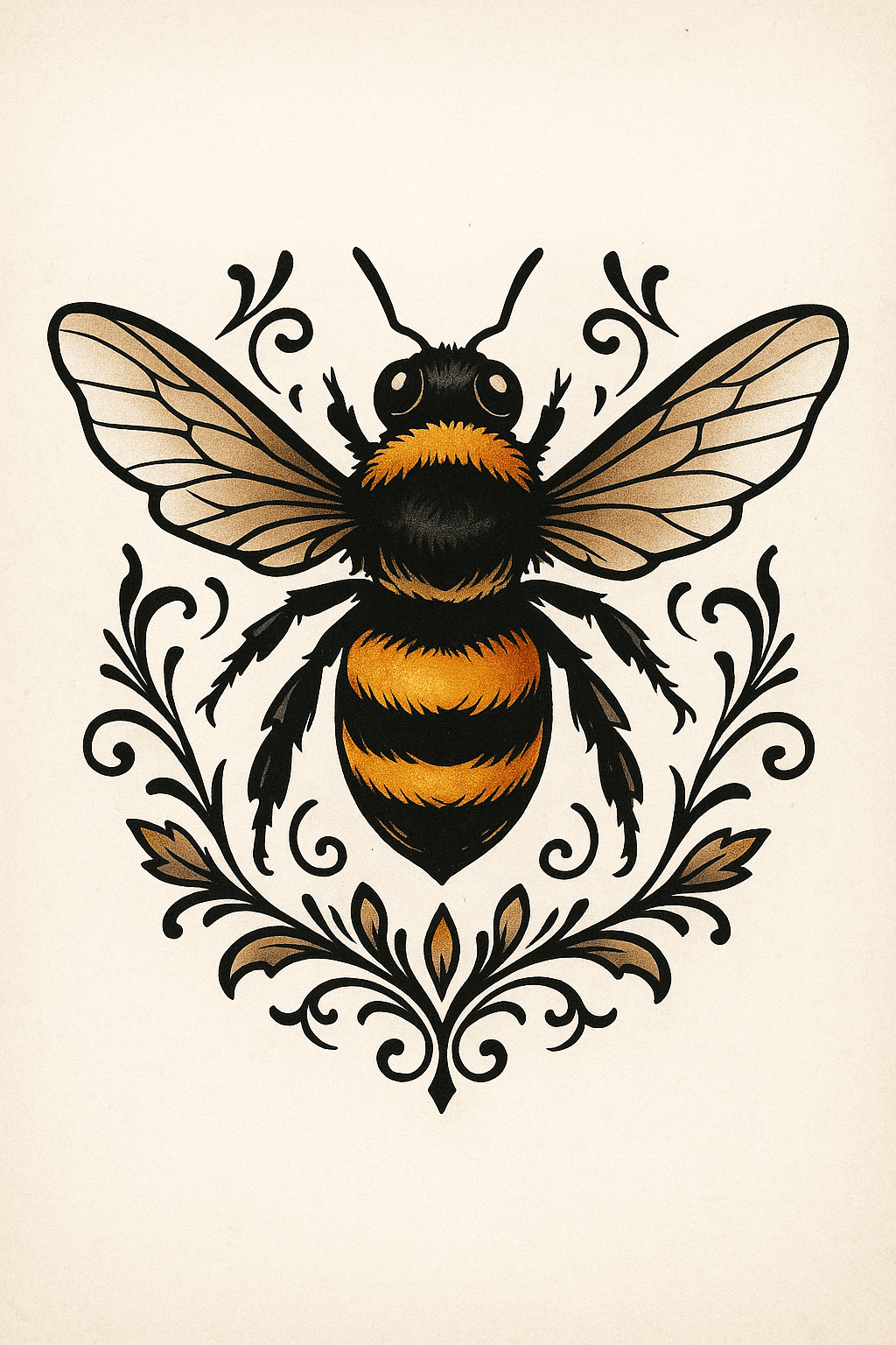 Tattoo Bedeutung: Hummel – Kleines Tier mit großer Symbolkraft